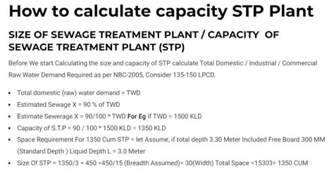 STP Capacity Calculation Modernstp Com