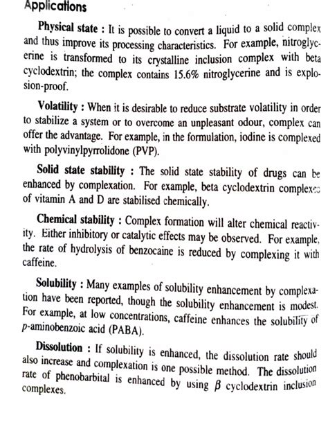 Application Of Complexation Pdf Chemical Substances Chemistry