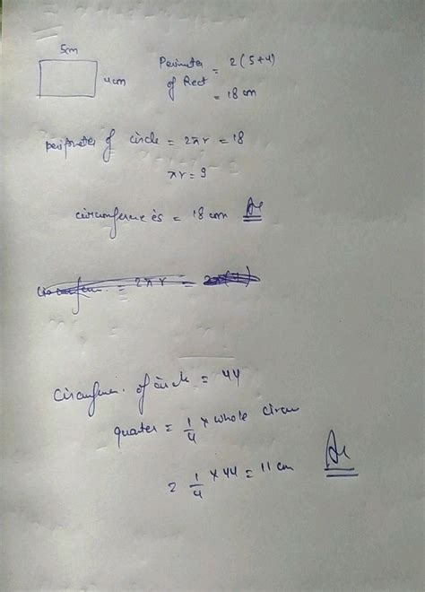 8 A Wire Is In The Shape Of A Rectangle Of Length 5 Mathrm Cm And Breadth 4 Mathrm