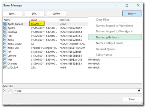 Excel Named Range How To Define And Use Names In Excel