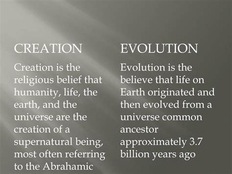 Ppt Creationism Powerpoint Presentation Free Download Id 2149401