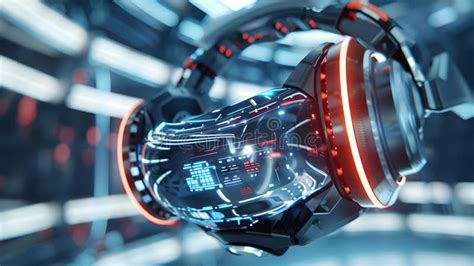 Next Gen Virtual Reality Device For Gaming And 360° Experiences Stock Illustration