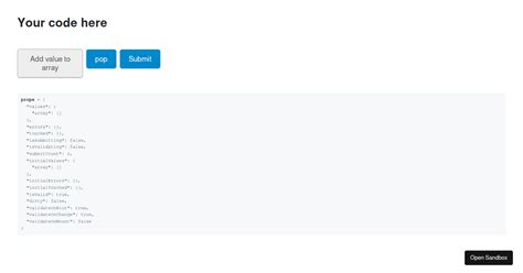 Formik FieldArray Change Validation Bug Forked Codesandbox
