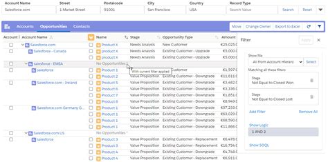 Searching And Filtering In The Account Hierarchy Account Organizer