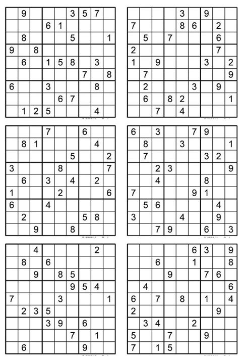 Adult Sudoku Puzzles Printable Puzzles Digital Consisting Of 7 Levels