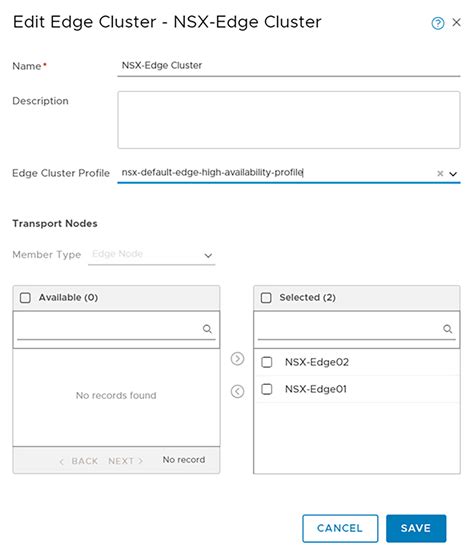Create Nsx Edge Cluster Dell Emc Poweredge Mx Smartfabric Services And Vmware Nsx T Data