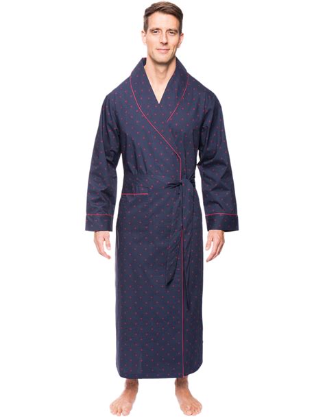 Mens Premium 100 Cotton Full Length Robe Noble Mount
