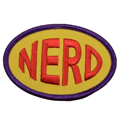 Nerd Patch Smart Geek Brainiac Techie Programmer Badge 3 Iron On Patches Nerd Nerd