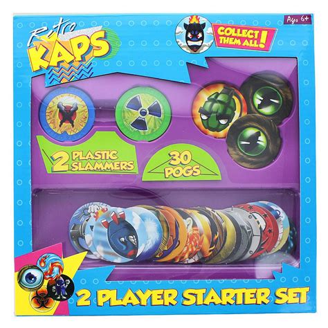 Pogs 2 Player Starter Kit 2 Slammers 30 Pogs Oriental Trading