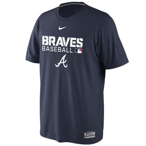 Mens Atlanta Braves Nike Navy Authentic Collection Legend Dri Fit T Shirt