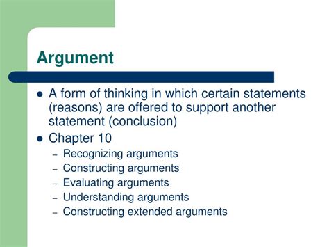 Ppt Constructing Arguments Powerpoint Presentation Free Download