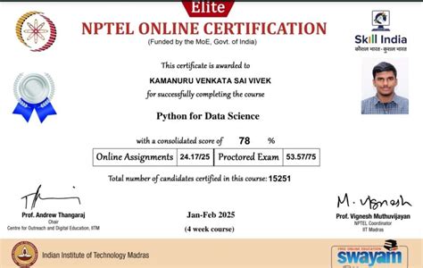 Ive Successfully Completed The Python For Data Science Course Offered