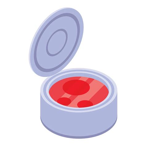 Caviar Tin Can Icon Isometric Style 15377939 Vector Art At Vecteezy