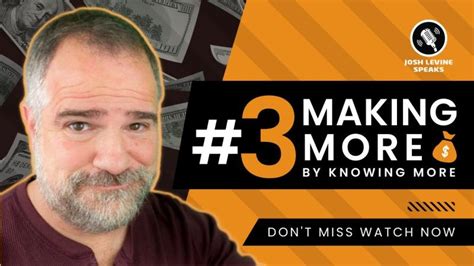Josh Levine On Linkedin How To Make More Knowing More Stuff 3 Josh Levines Podcast