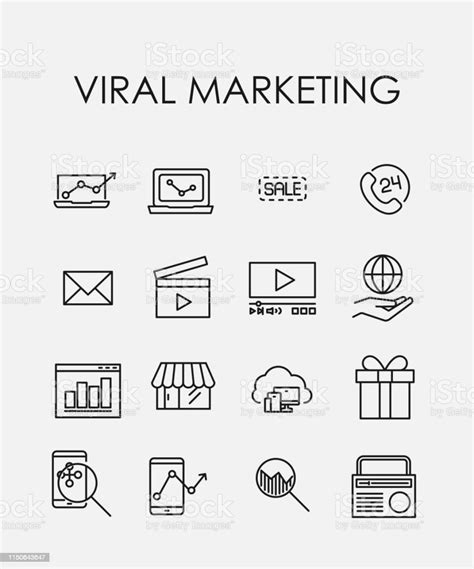 바이러스 성 마케팅 관련 라인 아이콘의 간단한 컬렉션입니다 개념에 대한 스톡 벡터 아트 및 기타 이미지 개념 개선 검색 Istock