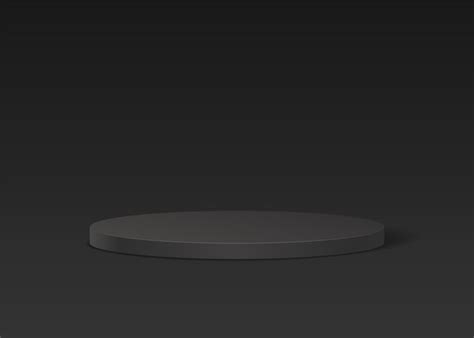 제품 디스플레이 프레 젠 테이 션 3d 현실적인 벡터 일러스트 레이 션에 대 한 실린더 받침대 연단 프리미엄 벡터