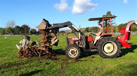Removing Stump With Tractor Bucket At Sara Swasey Blog
