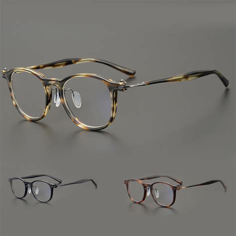 Japanese Retro Literary Eyeglasses Frame Men And Women Square Plate