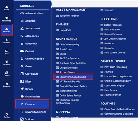 How To Manage Ledger Codes Bromcom Documentation Centre