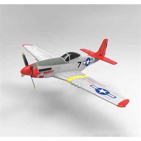 เครื่องบินบังคับวิทยุ Mustang P51 Red Tail 6ch 3d6g แบตเตอรี่ชาร์ท Shopee Thailand