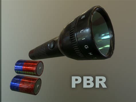 Flashlight And Battery Pbr 3d Electronics Unity Asset Store