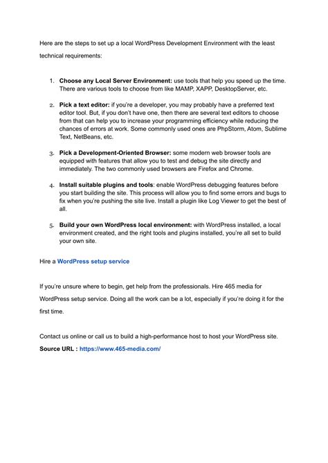 Ppt Setup A Local Wordpress Development Environment Like A Pro Powerpoint Presentation Id