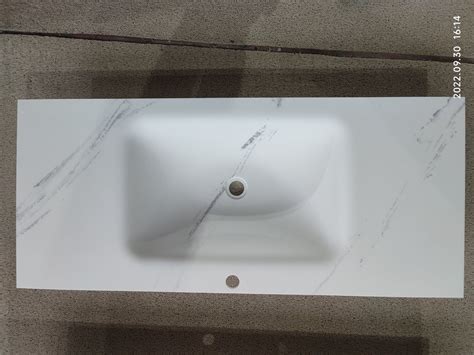 Solid Surface Integrated Countertops With Sinks Bathroom Vanity Tops