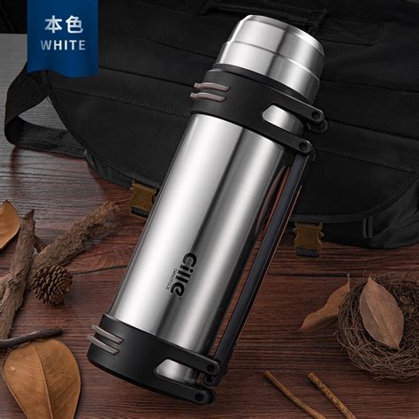 希乐保温壶不锈钢真空保温水壶户外旅行大容量暖水瓶车载旅游水壶2 2l