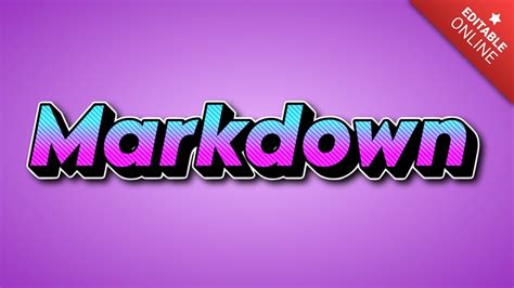 Markdown Sticky Text Effect Generator