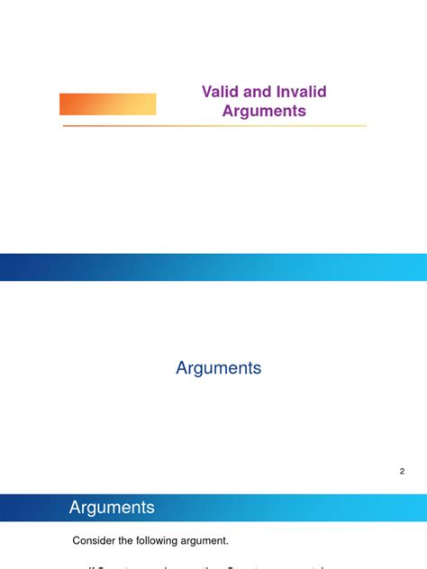 Valid And Invalid Arguments Download Free Pdf Argument Logic