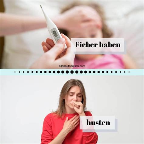 Fieber Haben Means To Have Fever And Husten Means To Cough Tag Us If You Share Our
