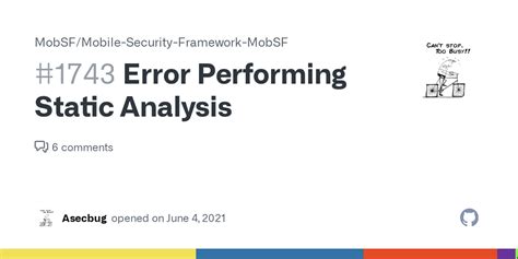 Error Performing Static Analysis · Issue 1743 · Mobsfmobile Security