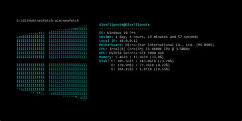 Neofetch Windows Neofetch Linux Und Windows Powershell