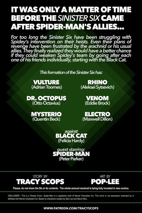 The Sinister Six Against The Black Cat Tracy Scops R Marvelnsfw