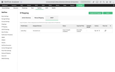 Mapping Users With Ip Address Manageengine Netflow Analyzer Help