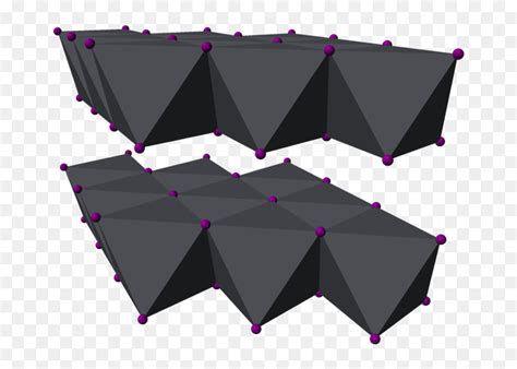 Lead Diiodide 3d Polyhedra Lead Iodide Structure Hd Png Download Vhv