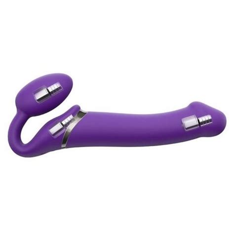 Strap On Me Medium Bendable Vibrating Strapless Strap On Purple Sex Toys At Adult Empire