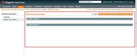 Php Magento New Product Attribute Not Show Any Option In Admin Stack Overflow