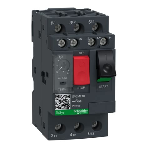 Gv2me10ae11tq Schneider Electric Interruptor Automático Estrecho 3p 63a Tesys Deca Montaje