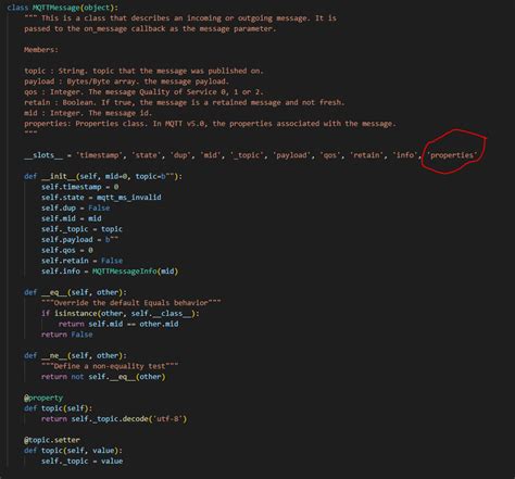 Messages Does Not Have Fields Like Properties As Does The Filtered