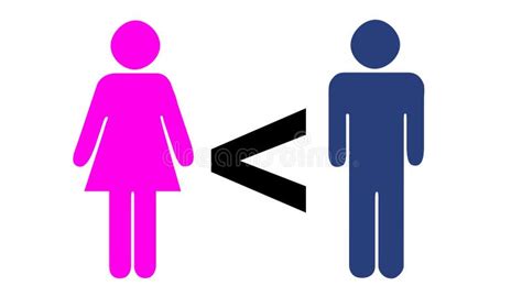 Men Greater Than Women Stock Illustration Illustration Of Think 488091