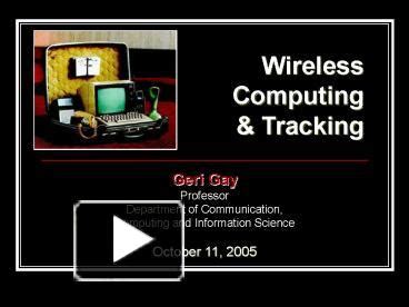 Wireless Computing Presentation Free To Download