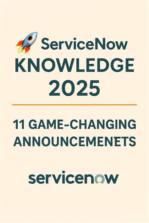 Knowledge 2025 Servicenow Community