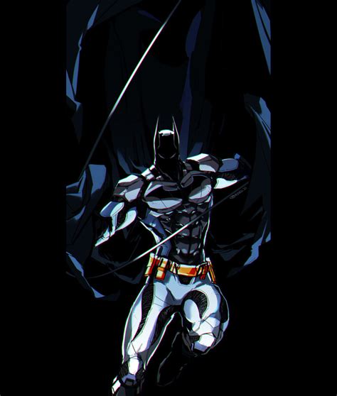 Safebooru 1boy Batman Batman Series Black Background Black Cape