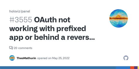 Oauth Not Working With Prefixed App Or Behind A Reverse Proxy · Issue 3555 · Holovizpanel · Github