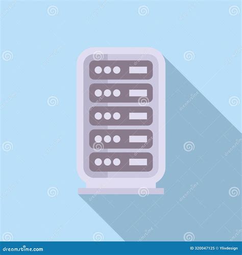 Flat Design Data Server Icon Stock Illustration Illustration Of Shadow Data 320047125