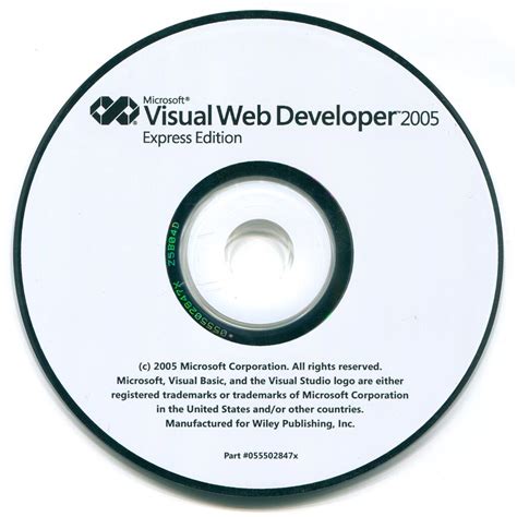 Microsoft Visual Web Developer 2005 Express 2005 English Cd