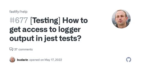 Testing How To Get Access To Logger Output In Jest Tests Issue
