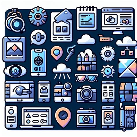 Premium Photo A Most Used Webdesign Icons Three Sizes Ui Set Vector Illustration