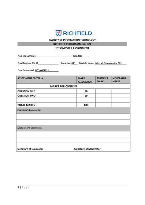 PHP Assignment FACULTY OF INFORMATION TECHNOLOGY INTERNET PROGRAMMING